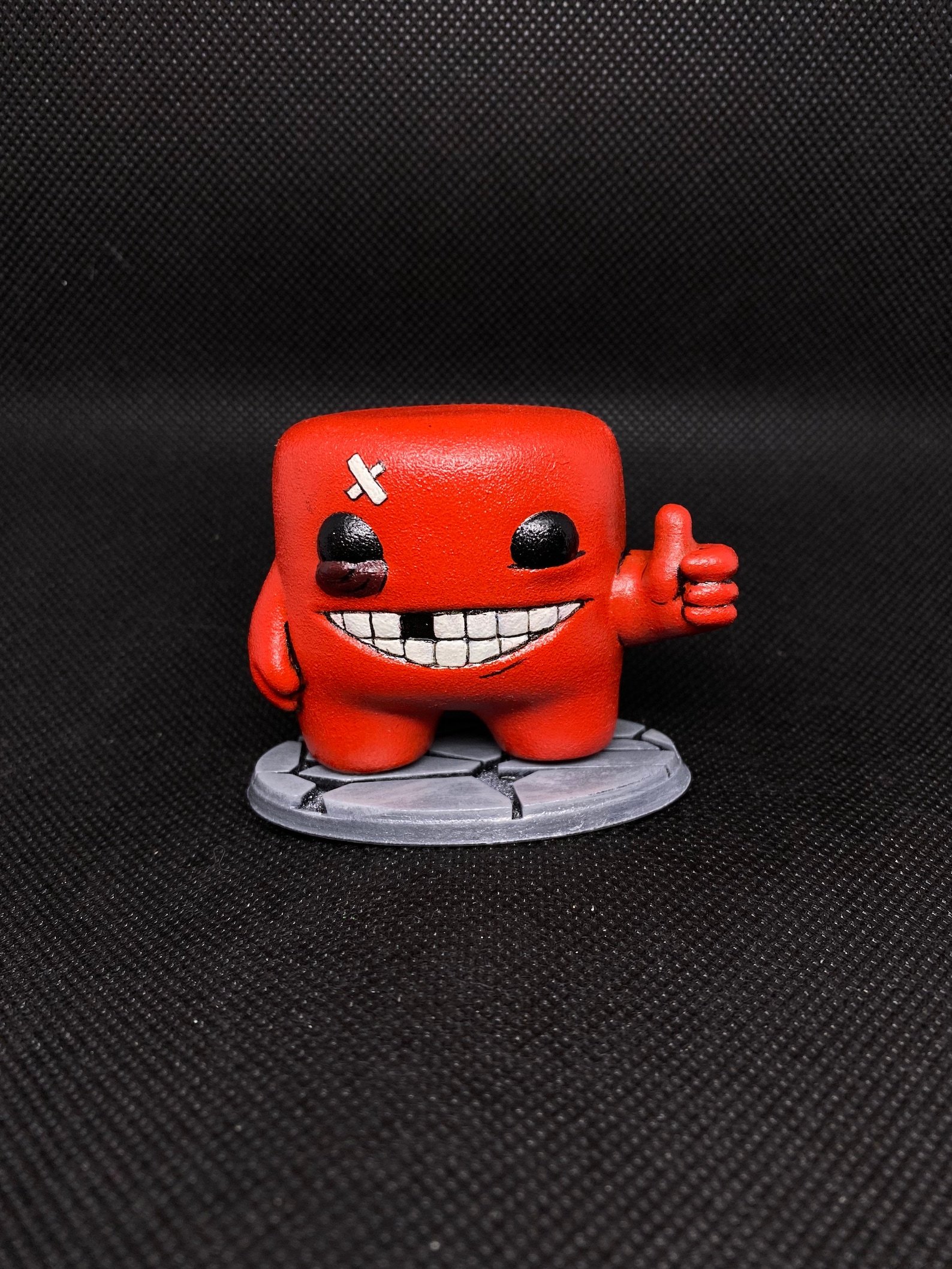 Super Meat Boy SMB Super Meat Boy Figure Super Meat Boy | Etsy