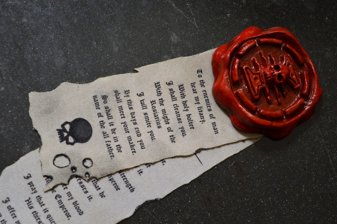 Purity Seal Warhammer Warhammer 40k Wh40k Skull Rosette - Etsy UK