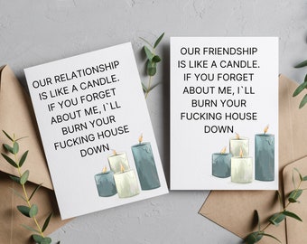 Our Friendship is Like This Candle - Etsy