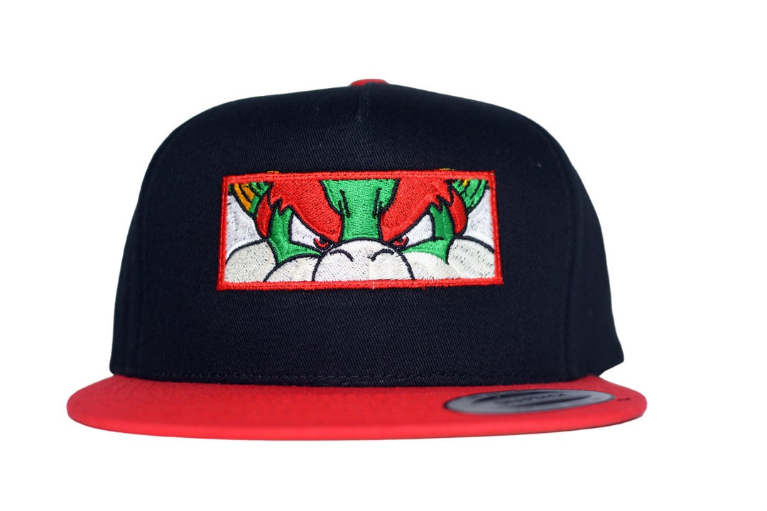 Super Mario Bowser Hat, Super Mario Snapback, Red Mario Bowser Hat ...