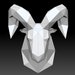 Iron Sheep Trophy Wall Decor | Steel Statue | Low Poly | DXF Pattern - Etsy