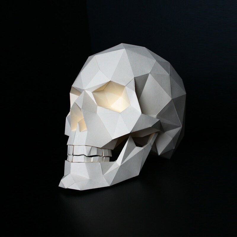 Paper Skull - Etsy