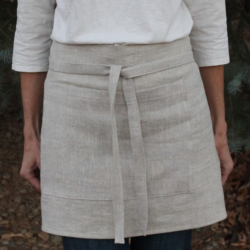 Natural Linen Apron - Etsy