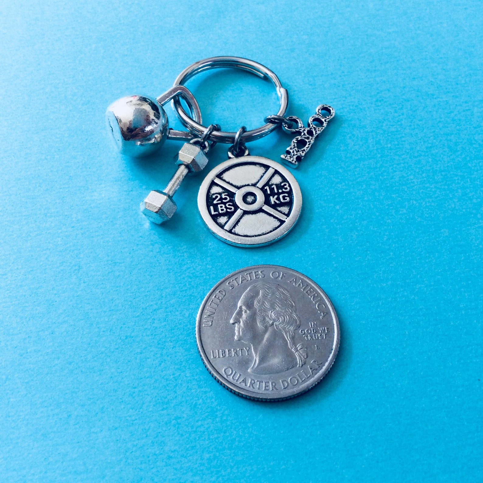 PERSONAL TRAINER KEYCHAIN, Bodybuilding Keychain, Weight Lifting ...