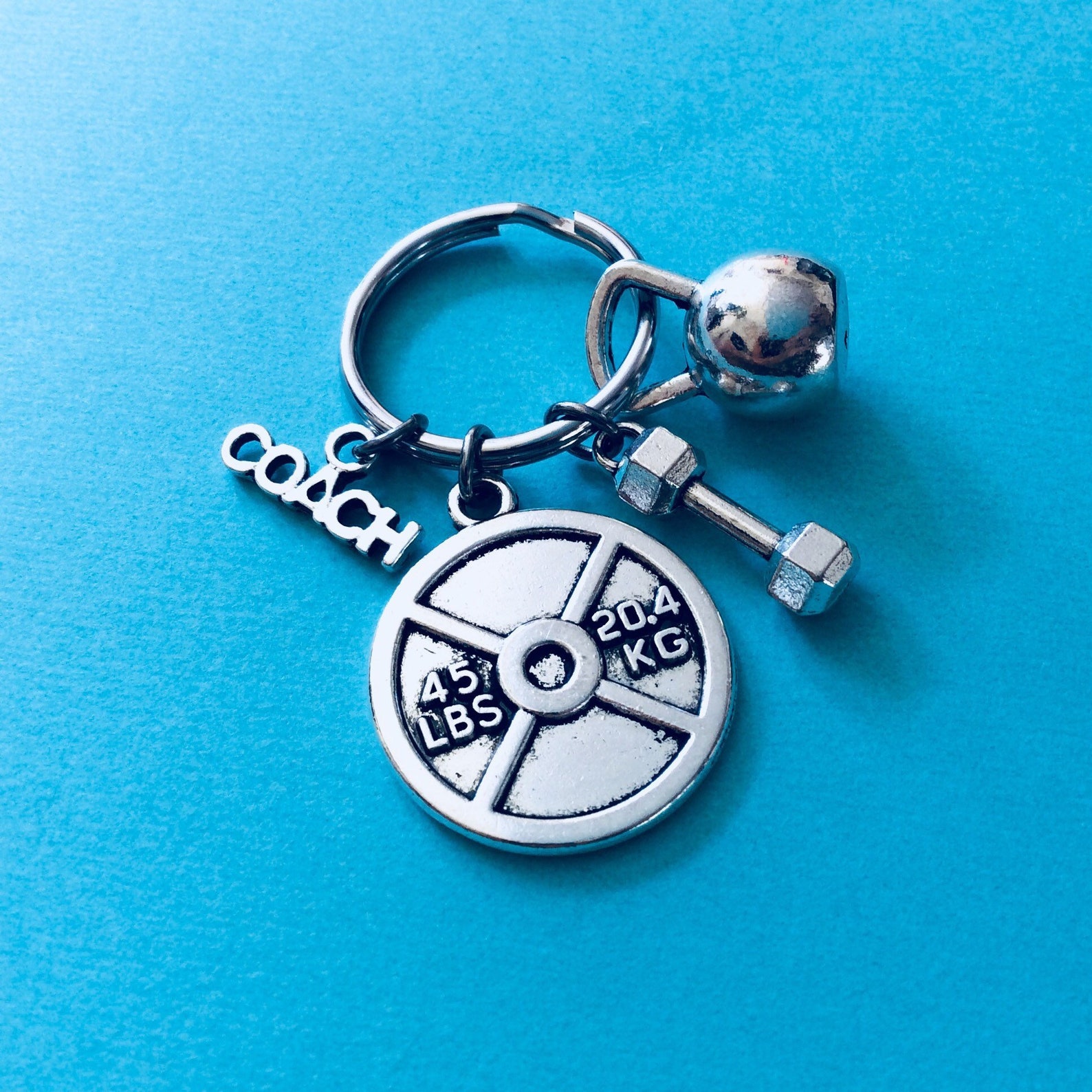 PERSONAL TRAINER KEYCHAIN, Bodybuilding Keychain, Weight Lifting ...