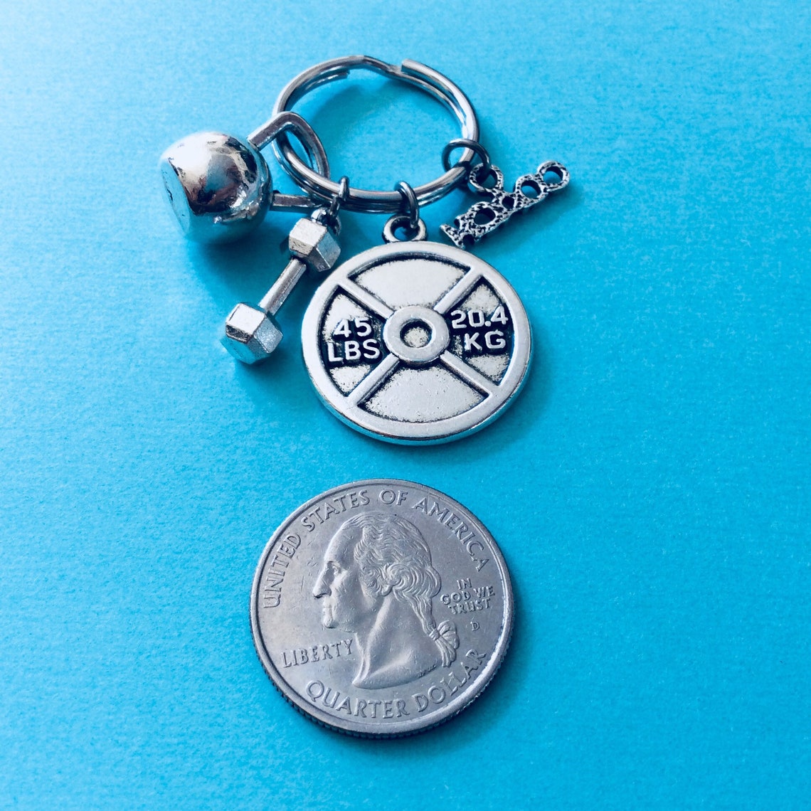 PERSONAL TRAINER KEYCHAIN, Bodybuilding Keychain, Weight Lifting ...