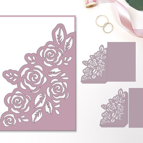 Wedding Invitation Template SVG DXF Ai CRD Eps Laser - Etsy