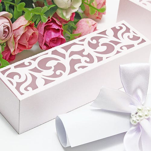 Wedding Box Invitations SVG DXF Ai CRD Eps Laser Paper - Etsy