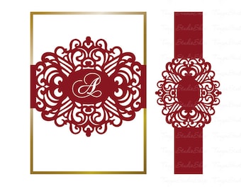 Belly Band Template - SVG, DXF, Ai, CRD, Eps - Laser Paper Cut ...