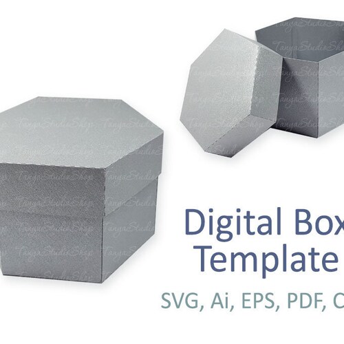 Pentagon Box Template SVG Ai CRD Eps Pdf Laser Cut - Etsy