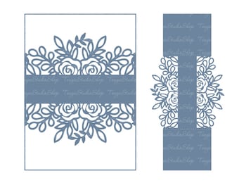 Belly Band Template - SVG, DXF, Ai, CRD, Eps - Laser Paper Cut ...