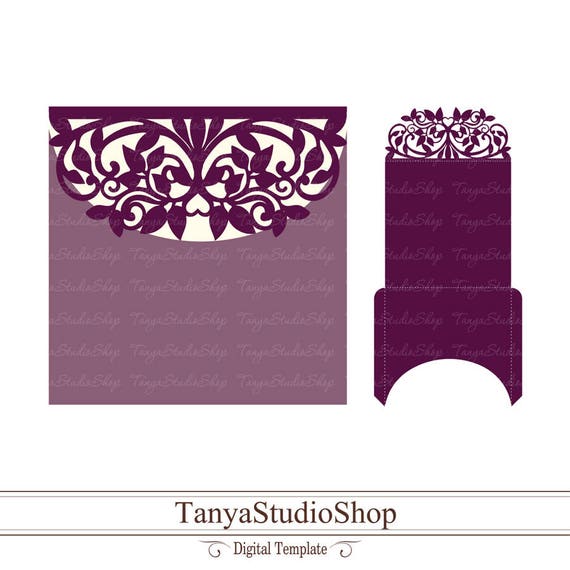 Envelope Template SVG DXF Ai CRD Eps Laser Paper Cut - Etsy Canada