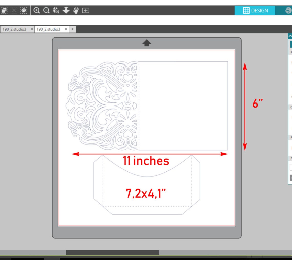 Envelope template SVG DXF ai CRD eps Laser Paper Cut | Etsy