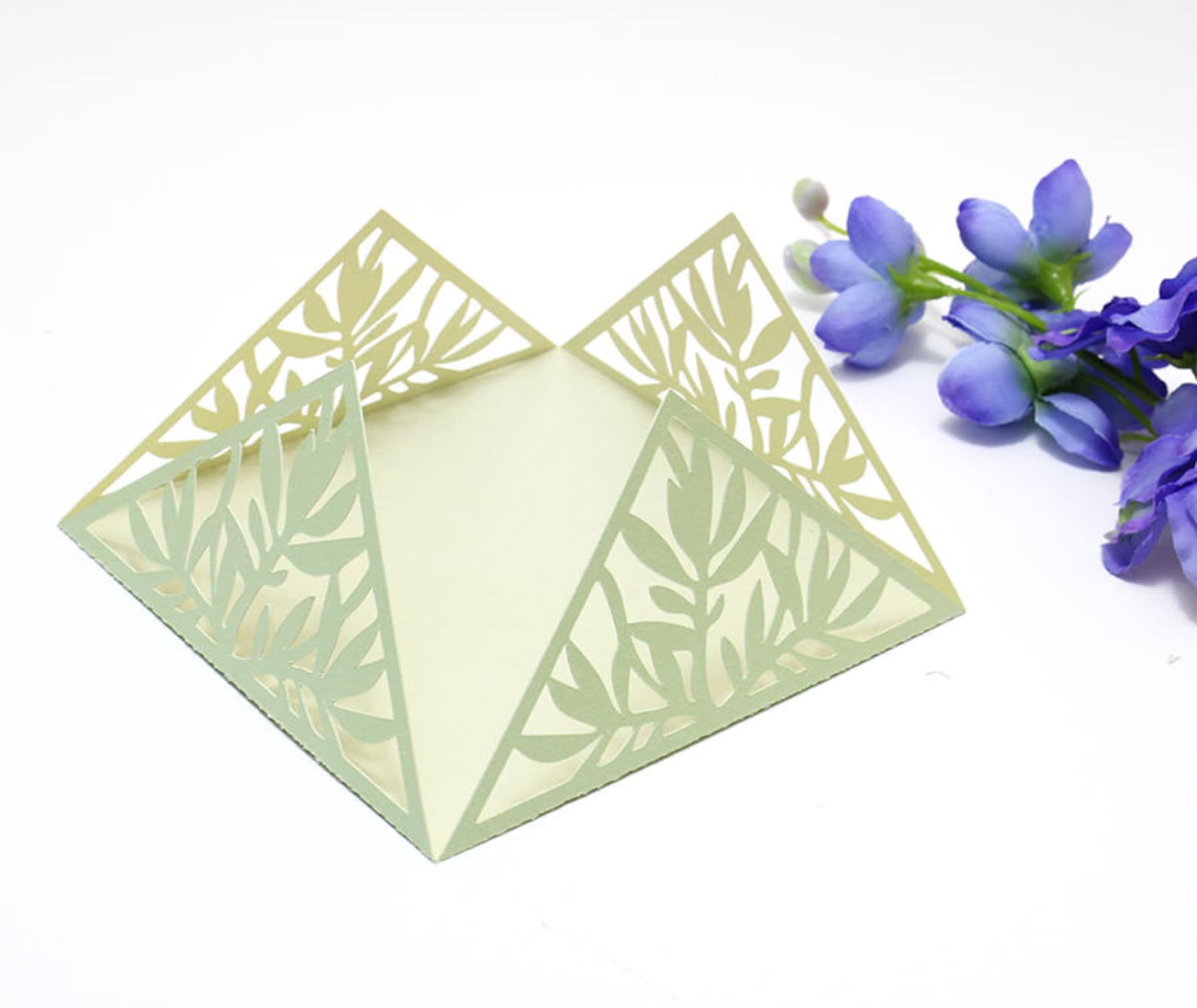 Four-fold Invitation Template SVG DXF Ai CRD Eps Laser | Etsy