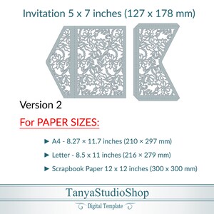 5x7'' Envelope Template - SVG, Ai, CRD, Eps, Pdf - Laser Cut Template ...