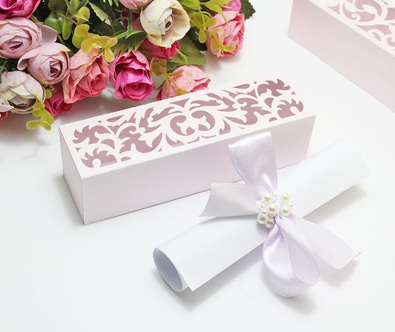 Invitaciones de caja de bodas SVG DXF ai CRD eps Corte | Etsy México