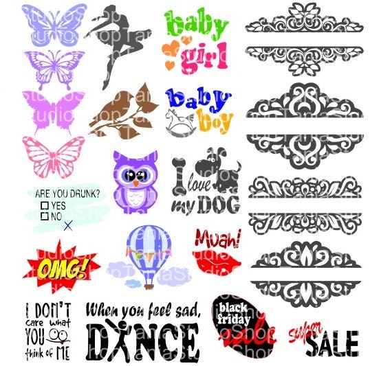 100 Commercial SVG Studio3 Dxf Files Commercial Use Ok - Etsy