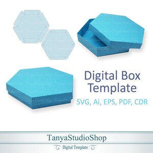 6 Basic Boxes - SVG, Ai, CRD, Eps, Pdf - Laser Cut Template - Cricut ...