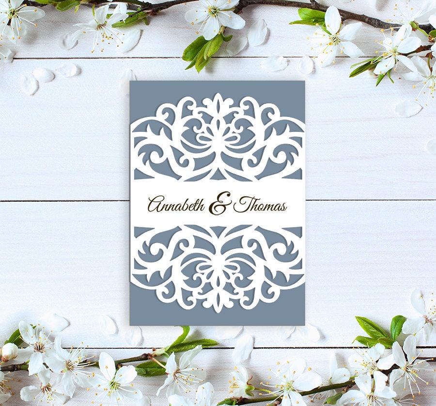 Belly Band Template - SVG, DXF, Ai, CRD, Eps - Laser Paper Cut ...