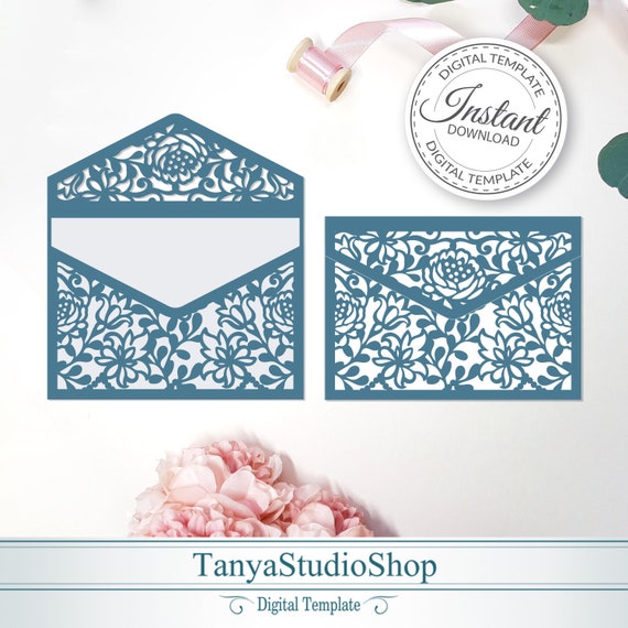 5x7'' Envelope Template SVG Ai CRD Eps Pdf - Etsy