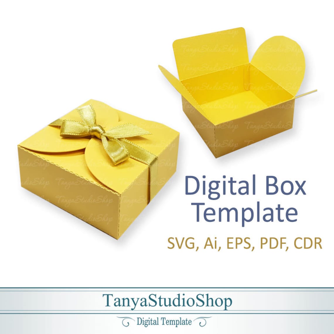 6 Basic Boxes SVG Ai CRD Eps Pdf Laser Cut Template | Etsy