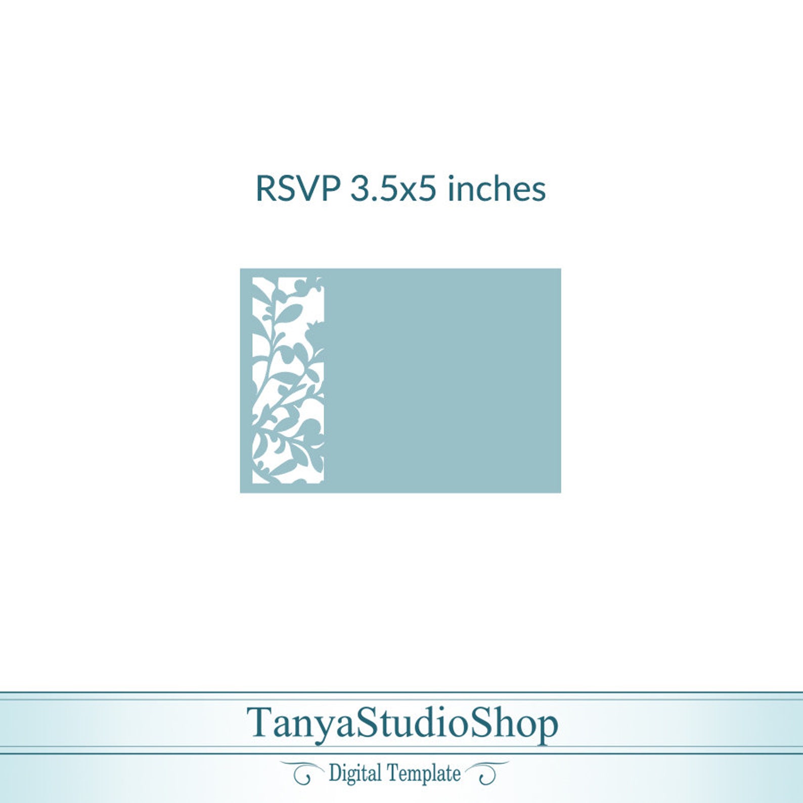 2 Invitations RSVP Envelope SVG Ai CRD Eps Bride - Etsy