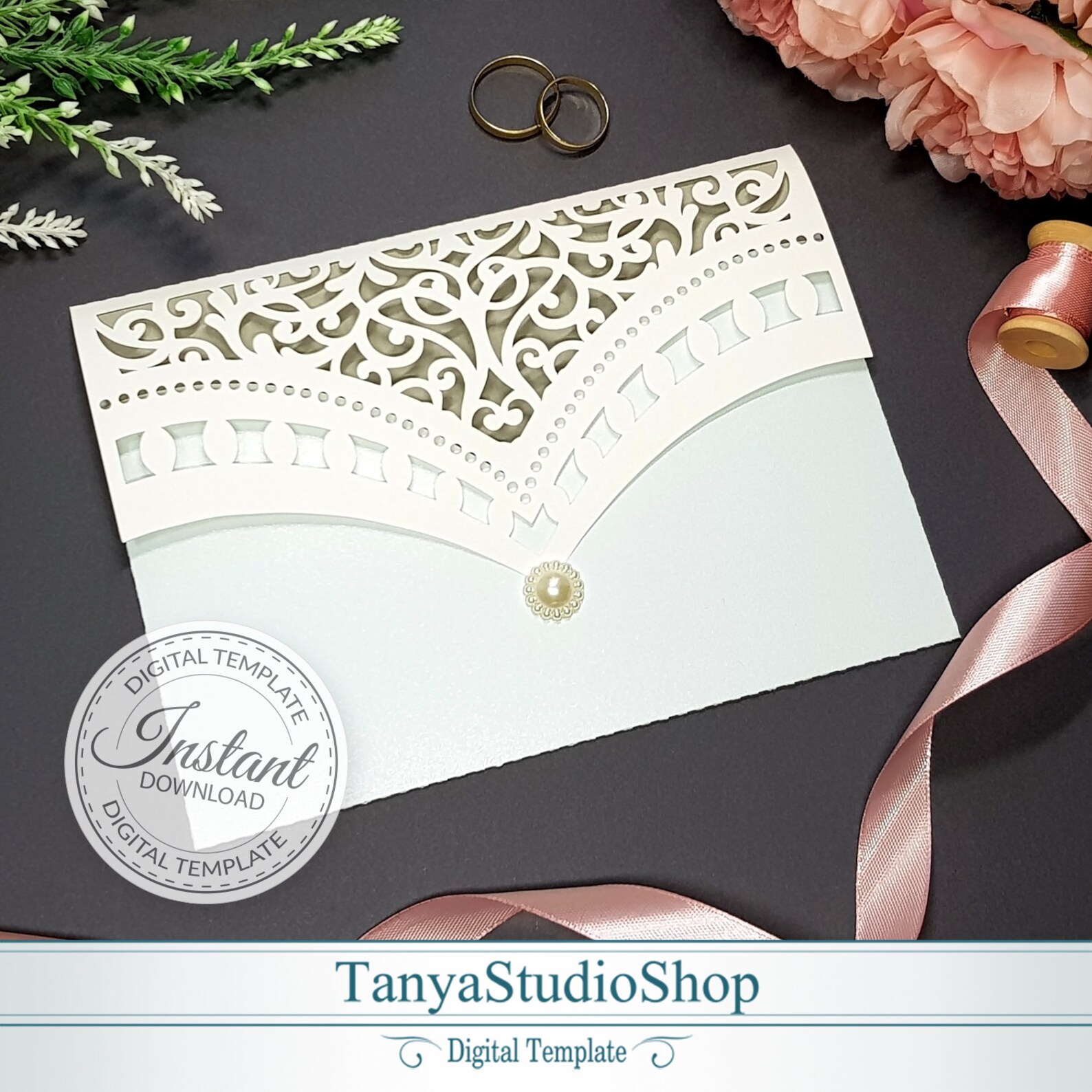 5x7'' Envelope Template - SVG, Ai, CRD, Eps, Pdf - Laser Cut Template ...