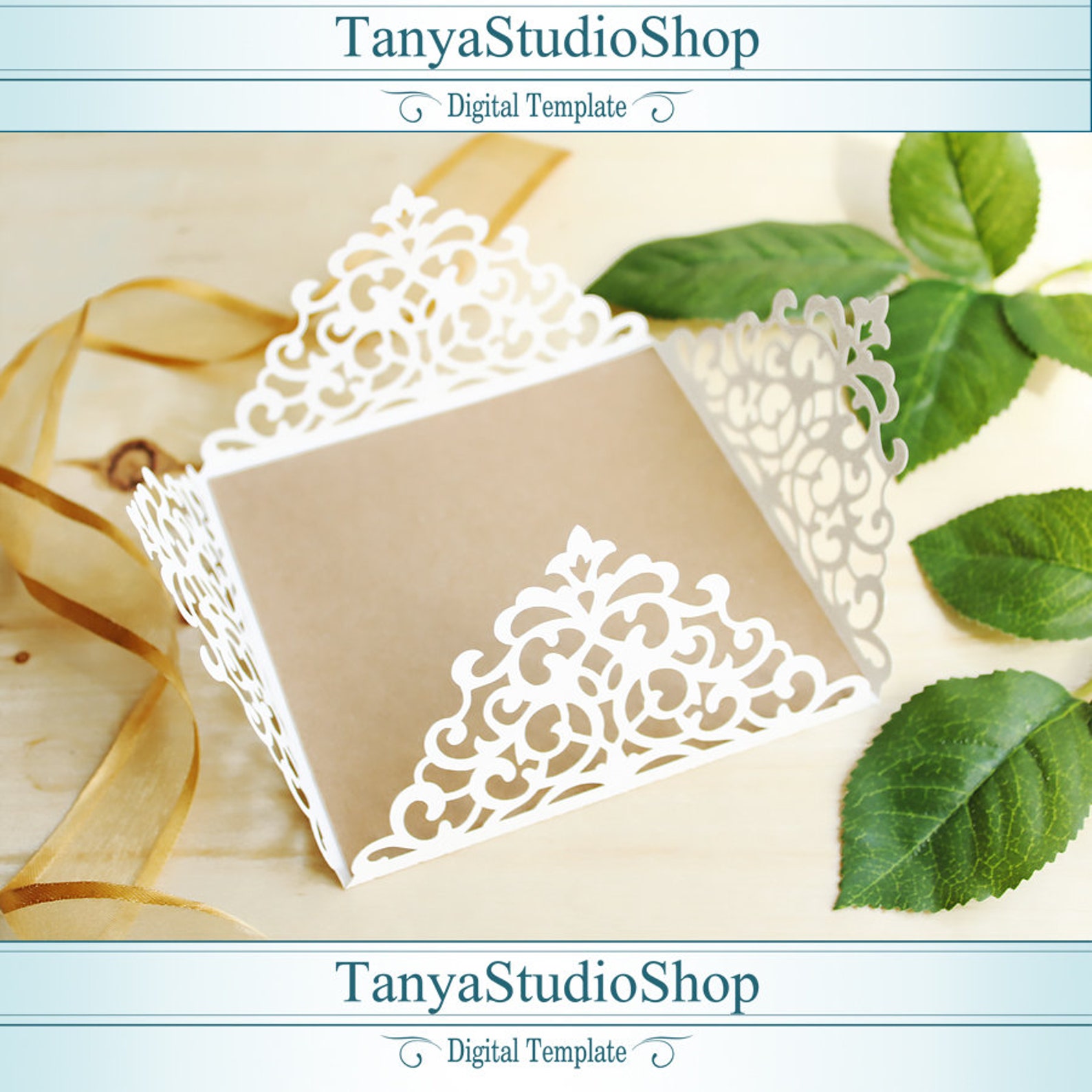 Wedding Invitation SVG, Ai, CRD, Eps Card Templates Laser Cut ...