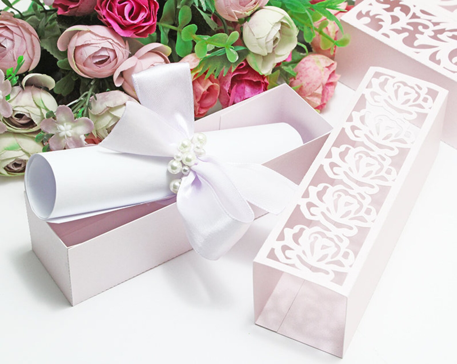 Boda invitaciones de caja - DXF, SVG, ai, CRD, eps - descarga inmediata ...