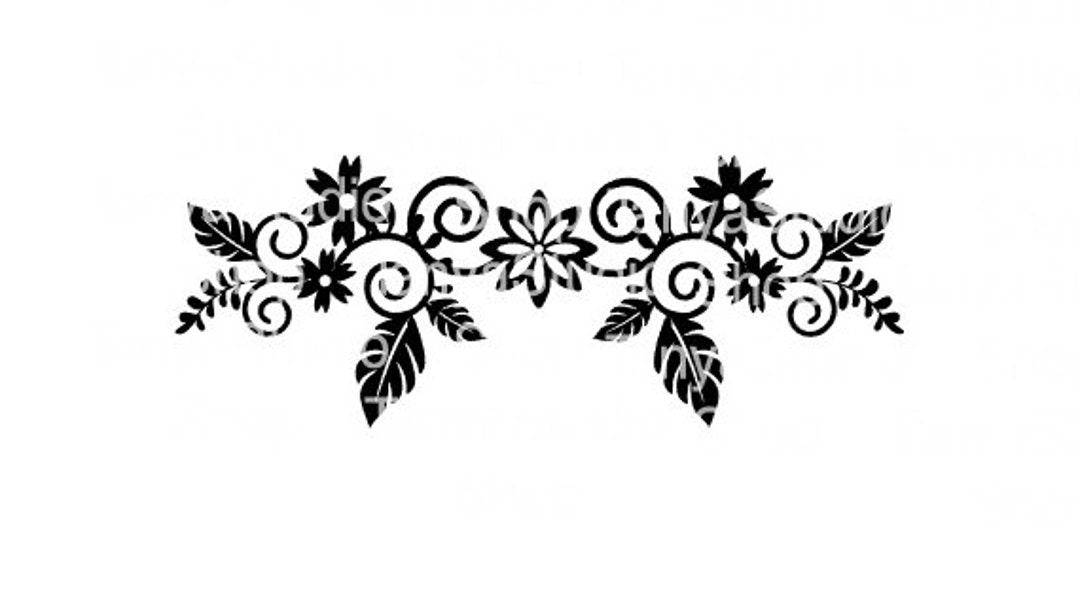 Flower Ornament SVG, Studio3, DXF, Cdr, Ai, Eps - Digital Cutting Files ...