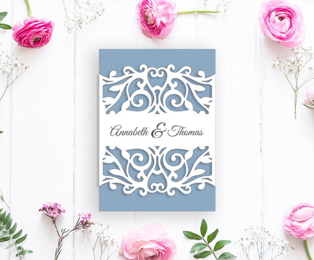 Belly Band Template - SVG, DXF, Ai, CRD, Eps - Laser Paper Cut ...