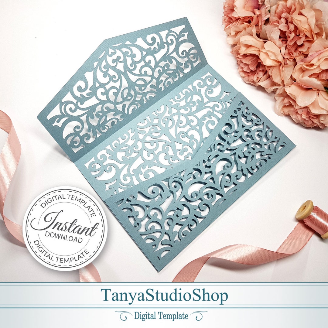 5x7'' Envelope Template - SVG, Ai, CRD, Eps, Pdf - Laser Cut Template ...