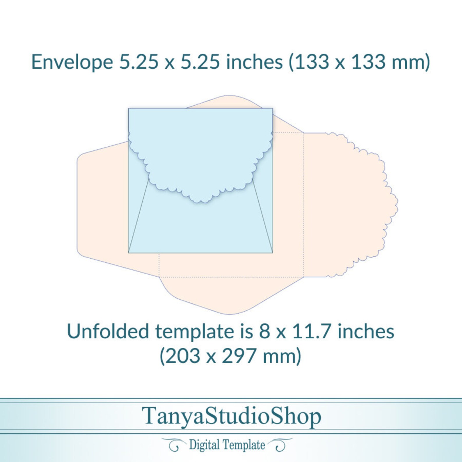 5x5'' Invitation Template SVG, Ai, CRD, Eps > Cut File >laser Cut ...