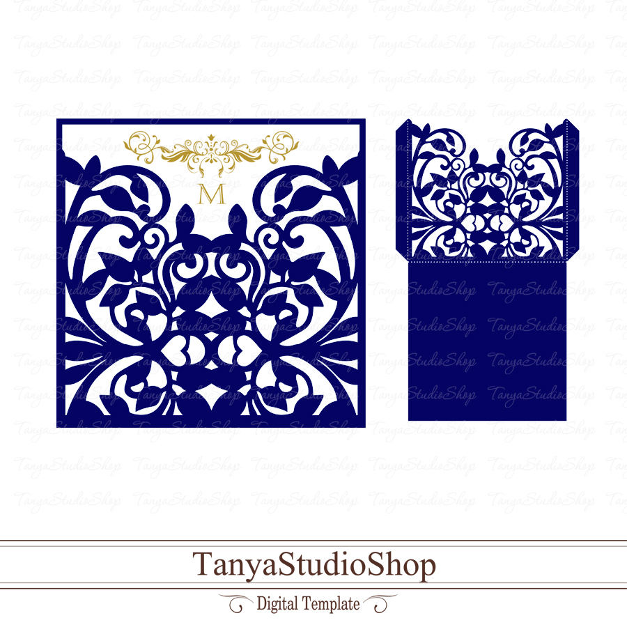 Plantilla de sobre SVG DXF ai CRD eps Plantillas de | Etsy