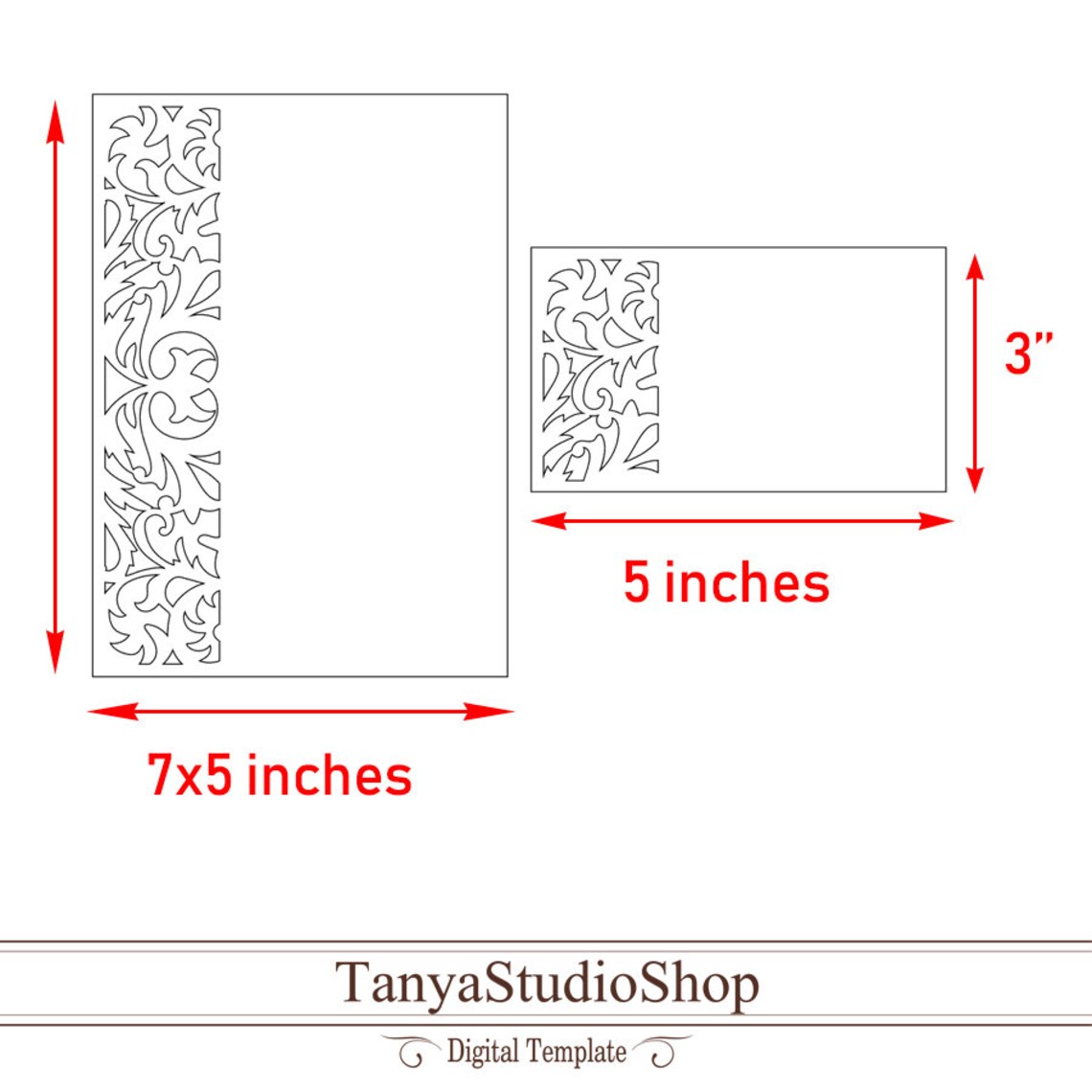 Big Invitation Set SVG Ai CRD Eps Studio3 Cricut | Etsy