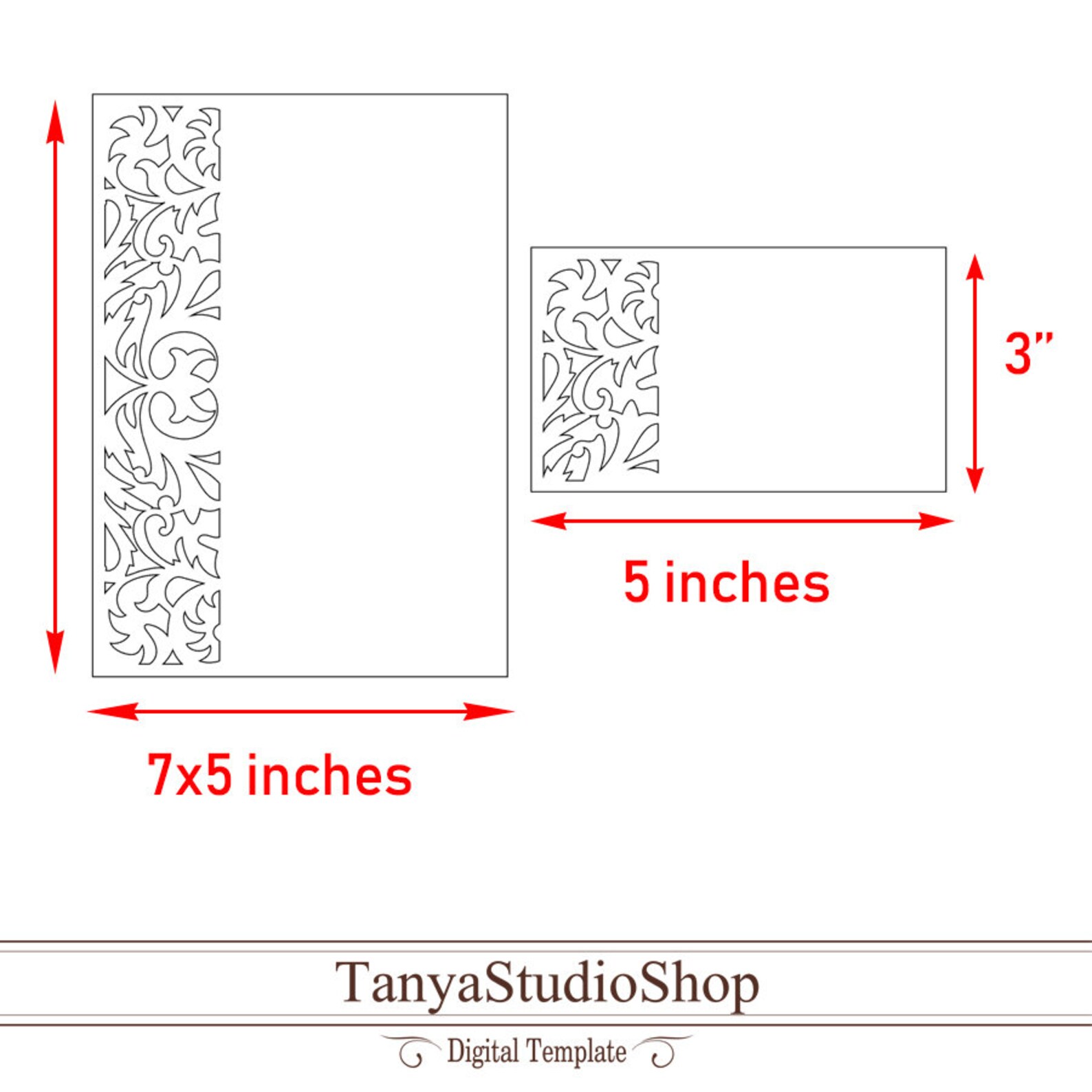 Big Invitation Set SVG Ai CRD Eps Studio3 Cricut | Etsy