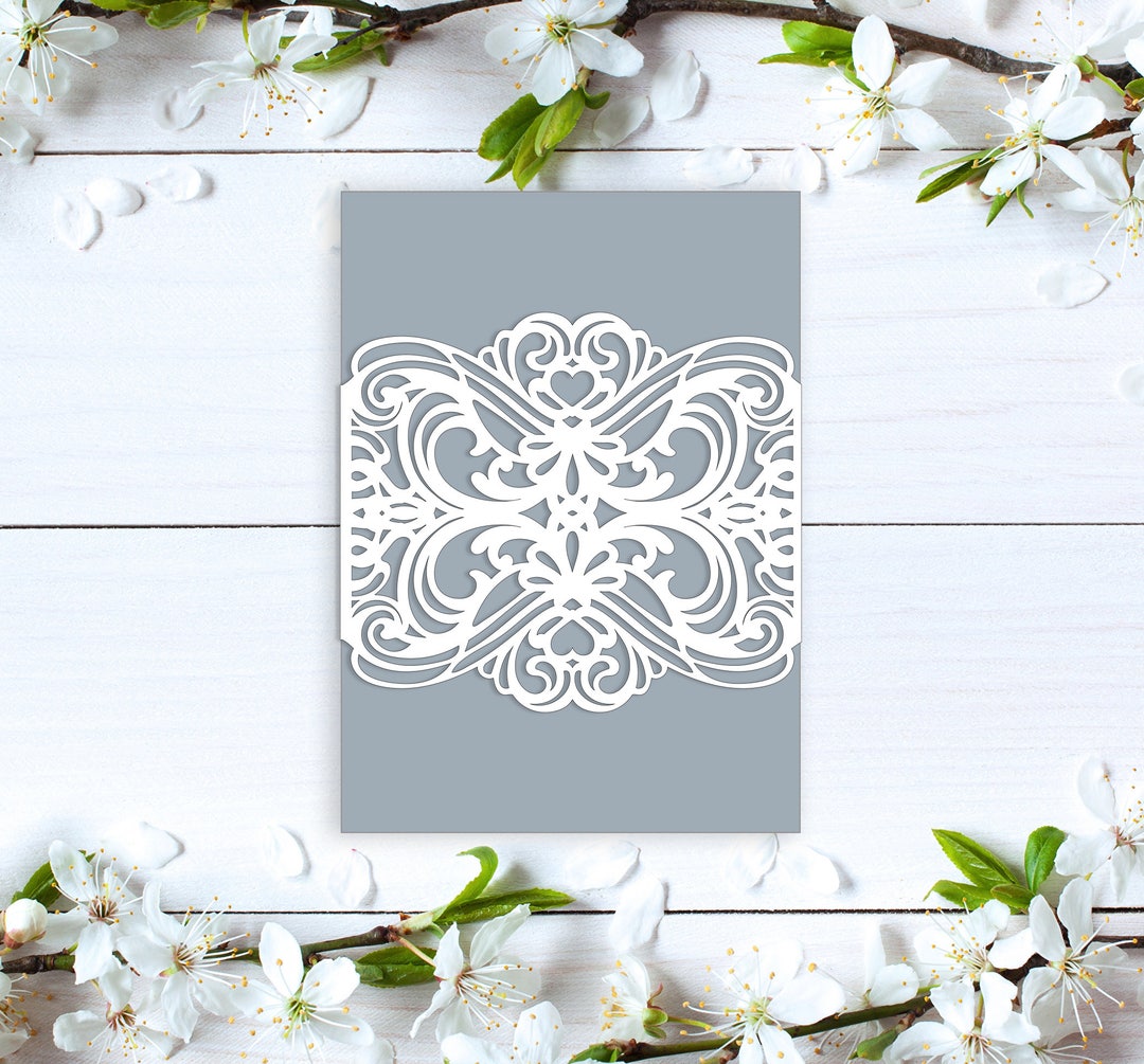 Belly Band Template - SVG, DXF, Ai, CRD, Eps - Laser Paper Cut ...