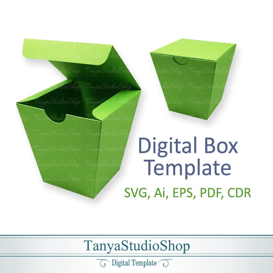 6 Basic Boxes - SVG, Ai, CRD, Eps, Pdf - Laser Cut Template - Cricut ...