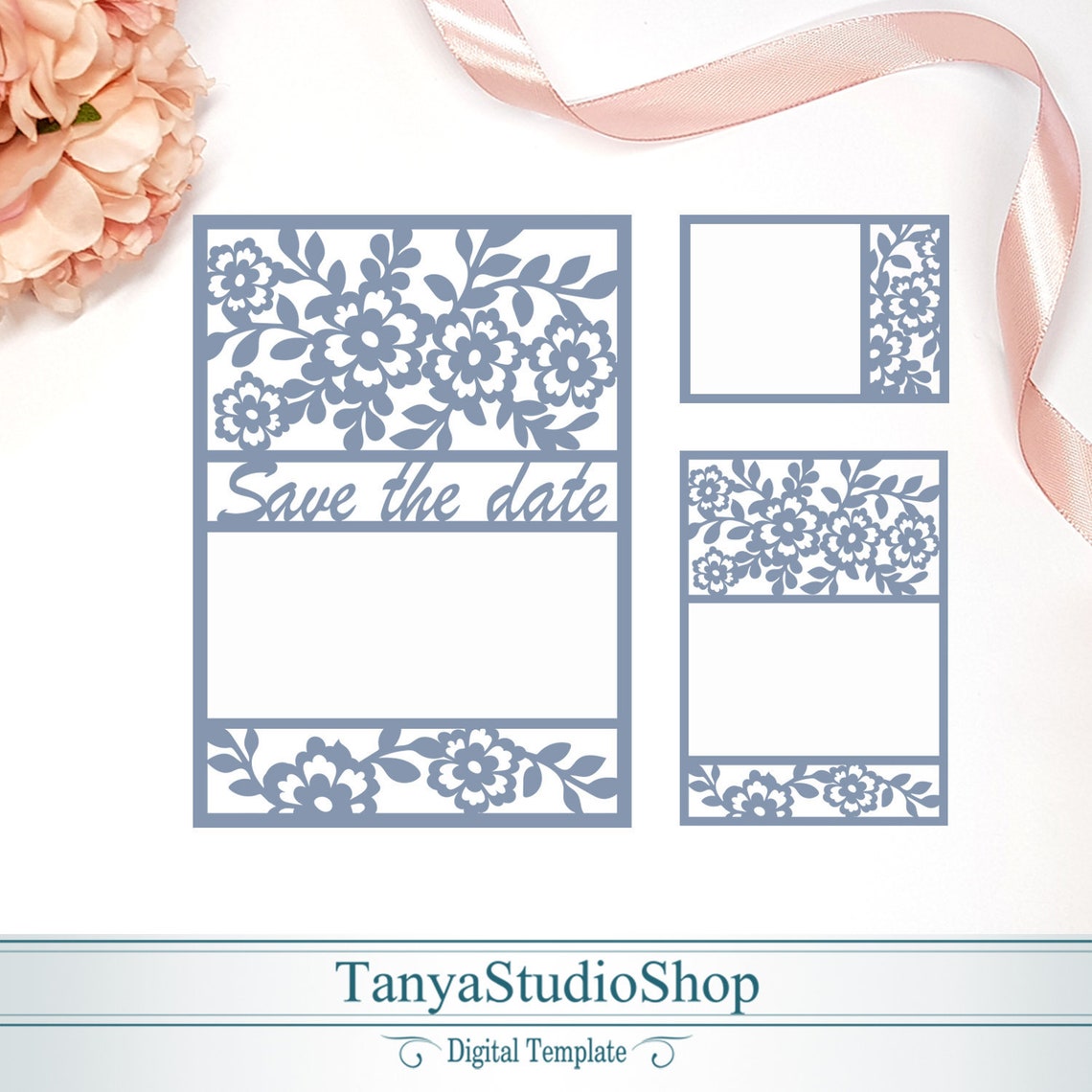 5x7'' Invitation Template Rsvp SVG Ai CRD Eps - Etsy