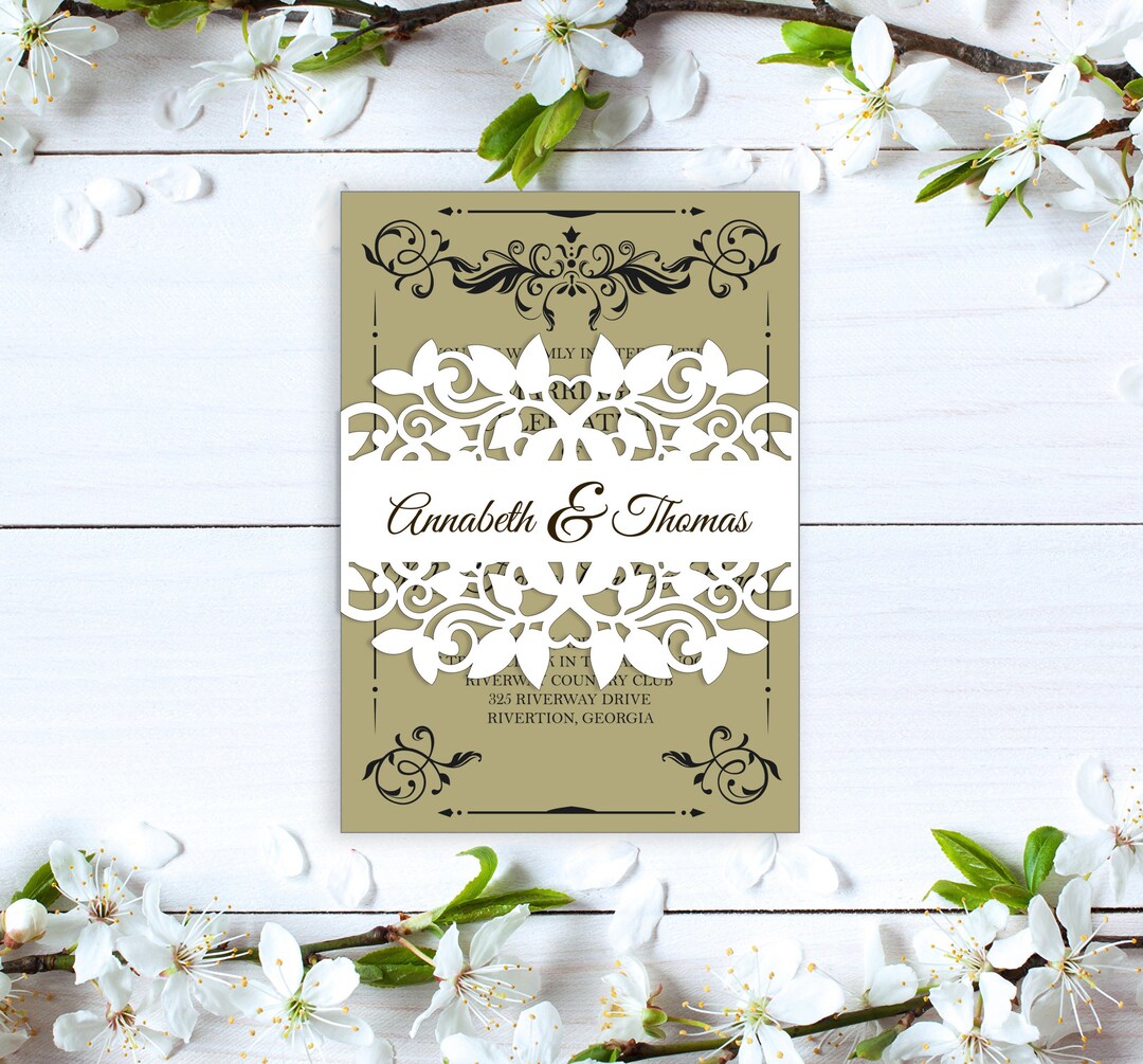 Belly Band Template - SVG, DXF, Ai, CRD, Eps - Laser Paper Cut ...
