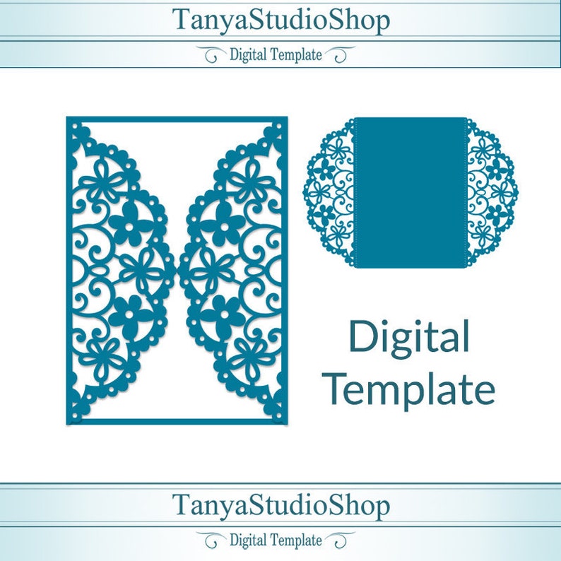 Wedding Invitation 5x7'' SVG Ai CRD Eps Card | Etsy