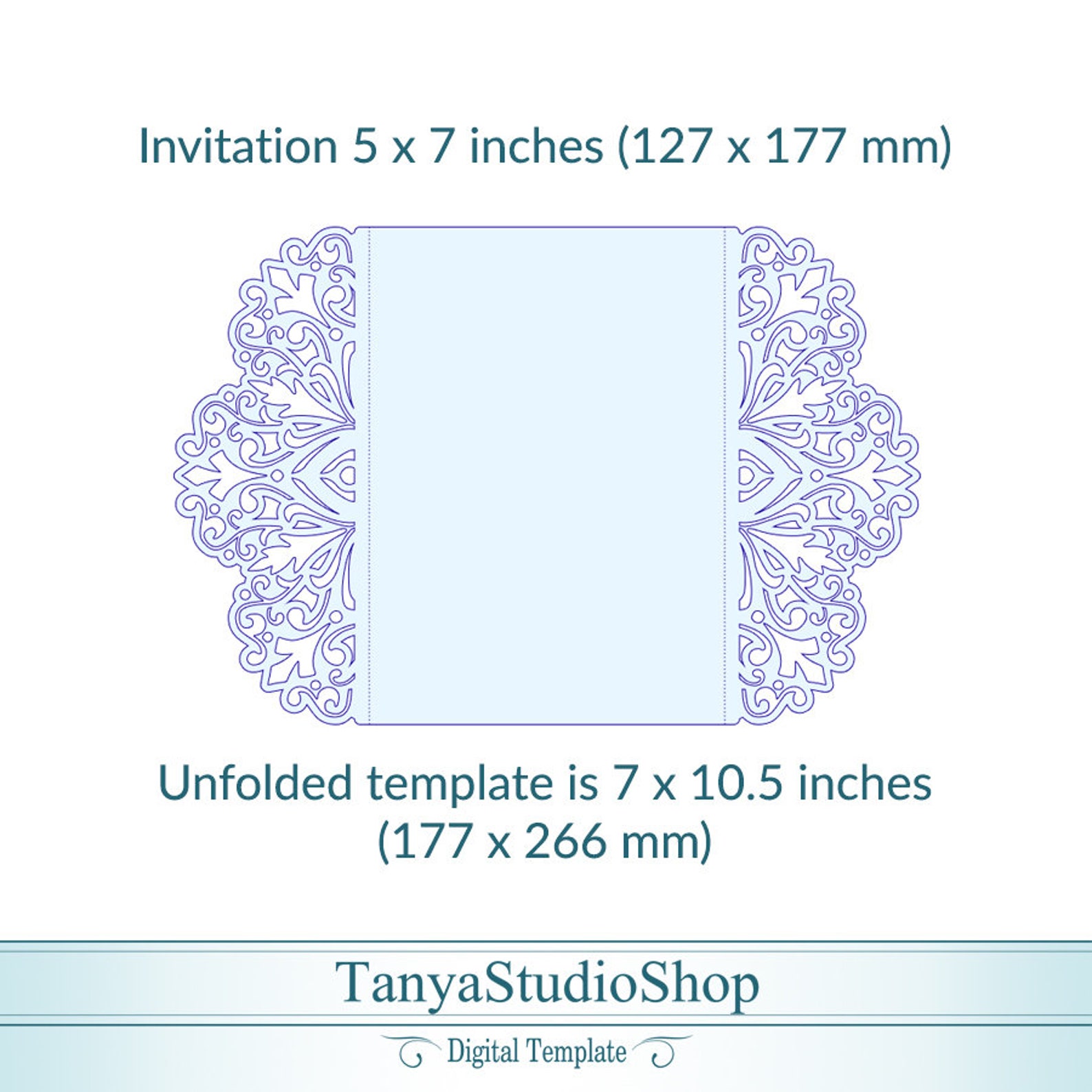 Wedding Invitation SVG Ai CRD Eps Studio3 Vintage Lace - Etsy