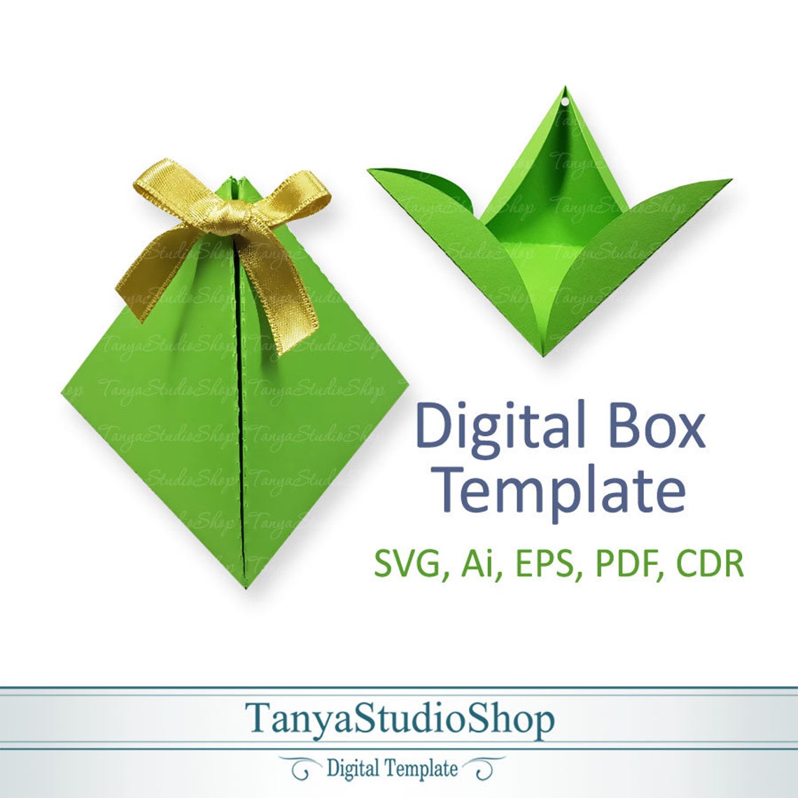 6 Basic Boxes SVG Ai CRD Eps Pdf Laser Cut Template - Etsy