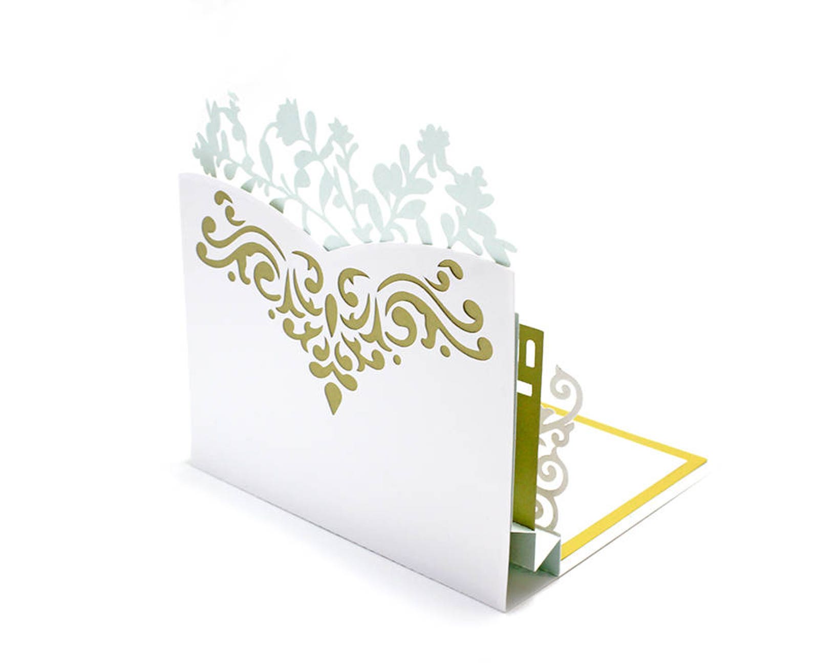 Pop-up Wedding Invitations - SVG, Ai, CRD, Eps - Laser Paper Cut ...