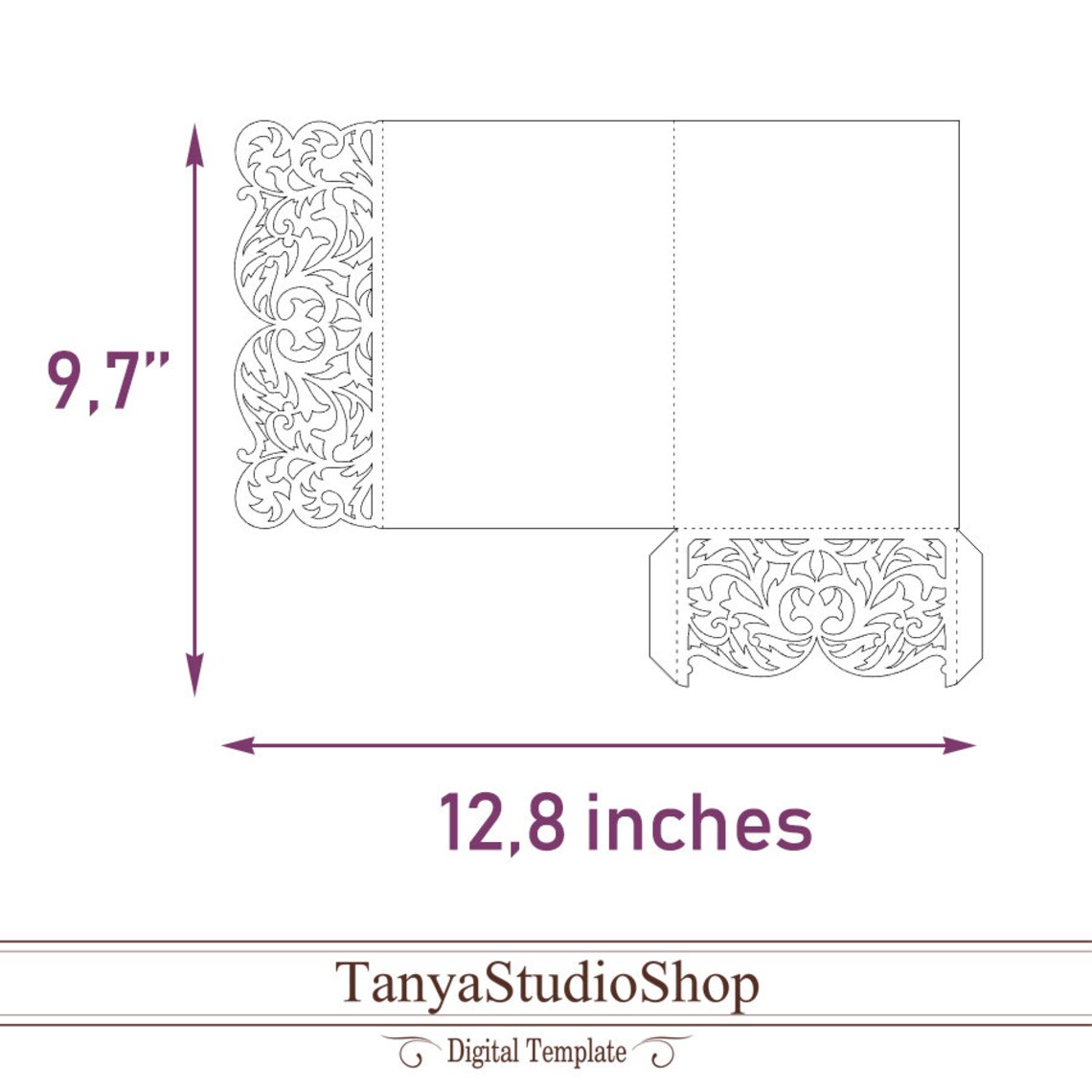 Big Invitation Set SVG Ai CRD Eps Studio3 Cricut | Etsy