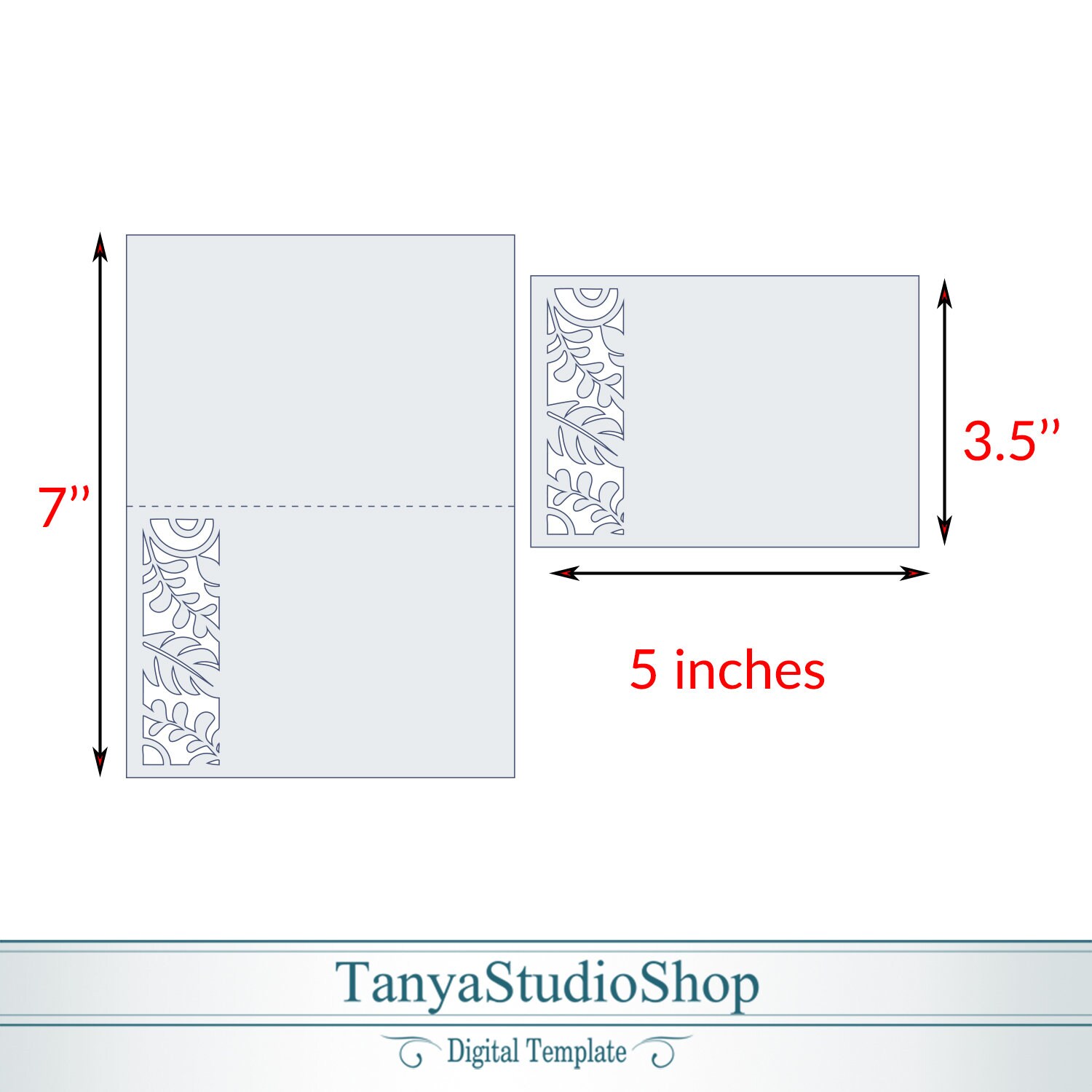 Place Card Template - SVG, PDF, Ai, CRD, Eps - Escort Card Template ...