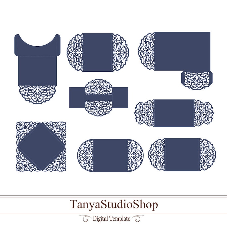 Invitations Big Set - SVG, Dxf, Ai, CRD, Eps - Invitations, RSVP ...