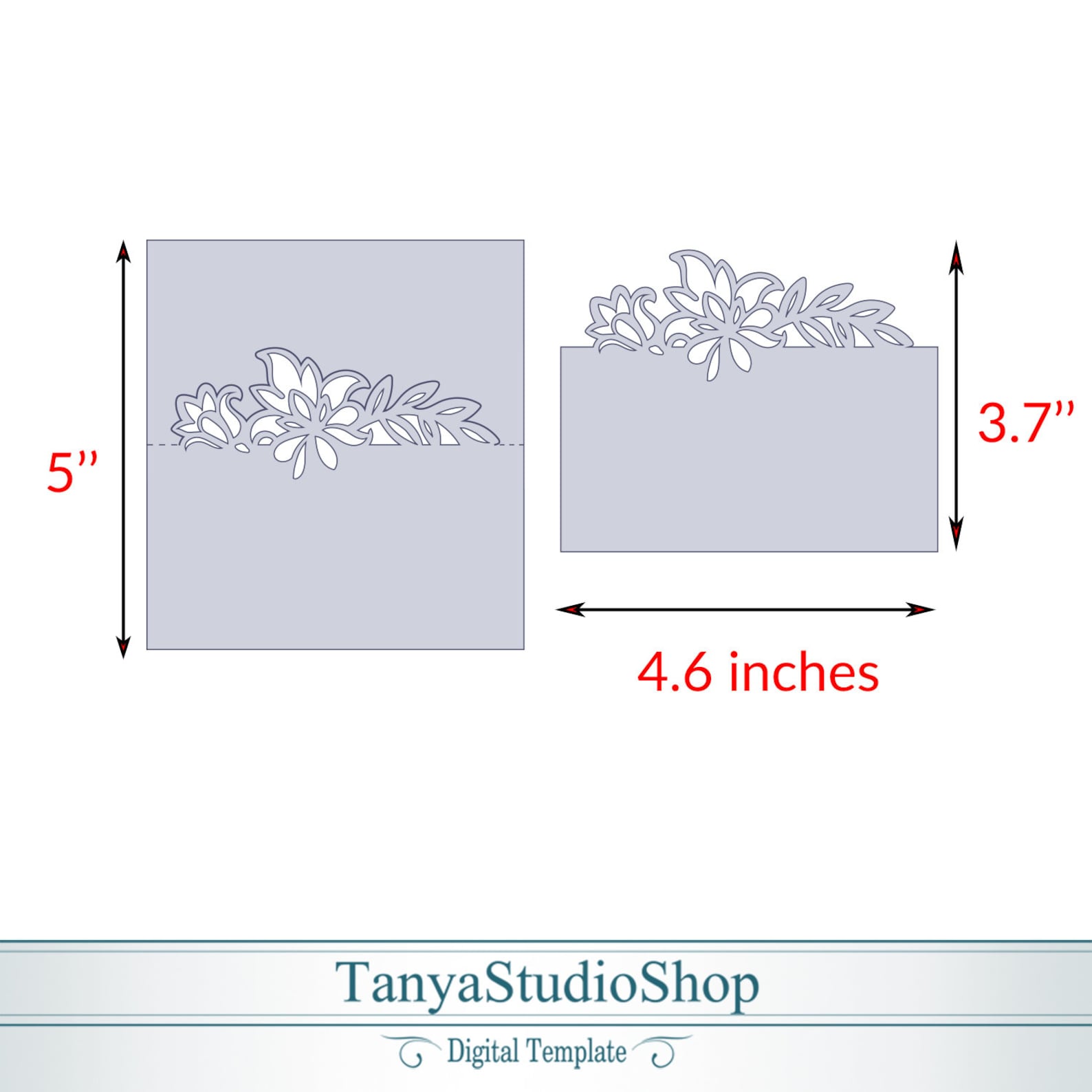 Big Invitation Set SVG, Ai, CRD, Eps, Studio3 Cricut Template, Gate ...