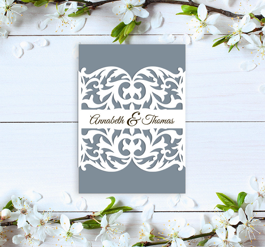 Belly Band Template - SVG, DXF, Ai, CRD, Eps - Laser Paper Cut ...