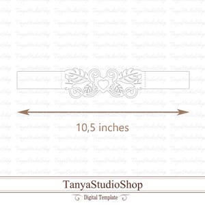 Belly Band for 5x7'' - SVG, DXF, Ai, CRD, Eps - Laser Cut Template ...